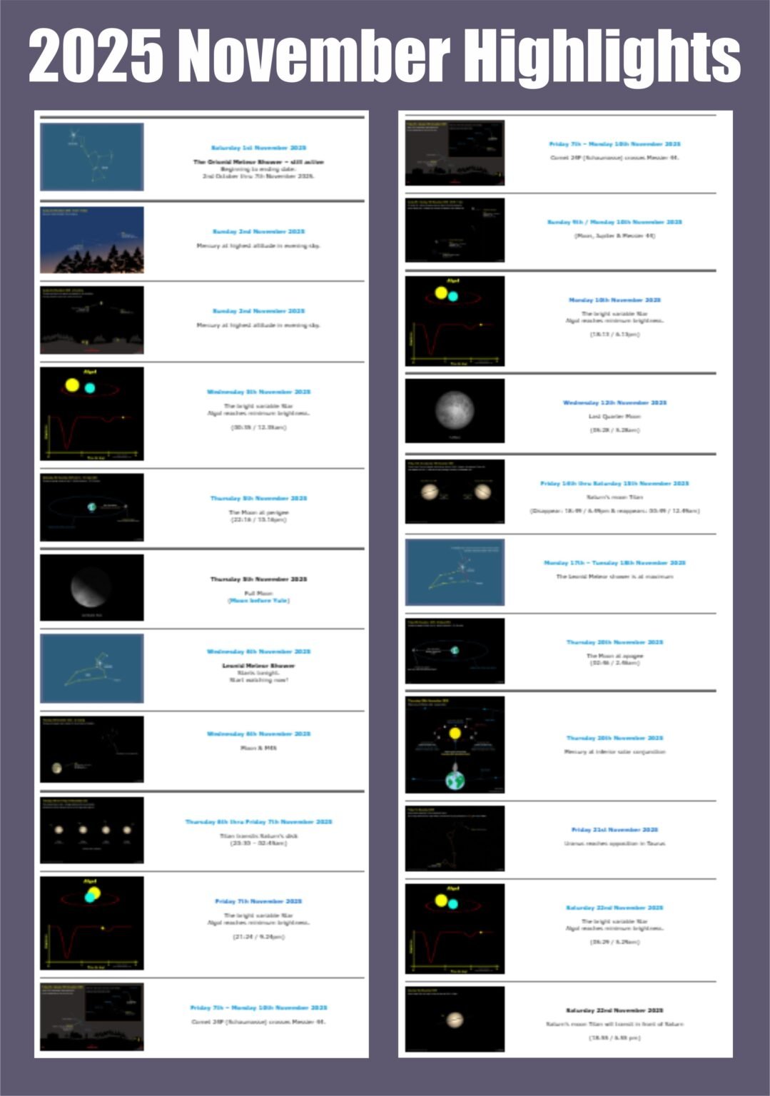 2026 Meteor Shower Events – Derekscope